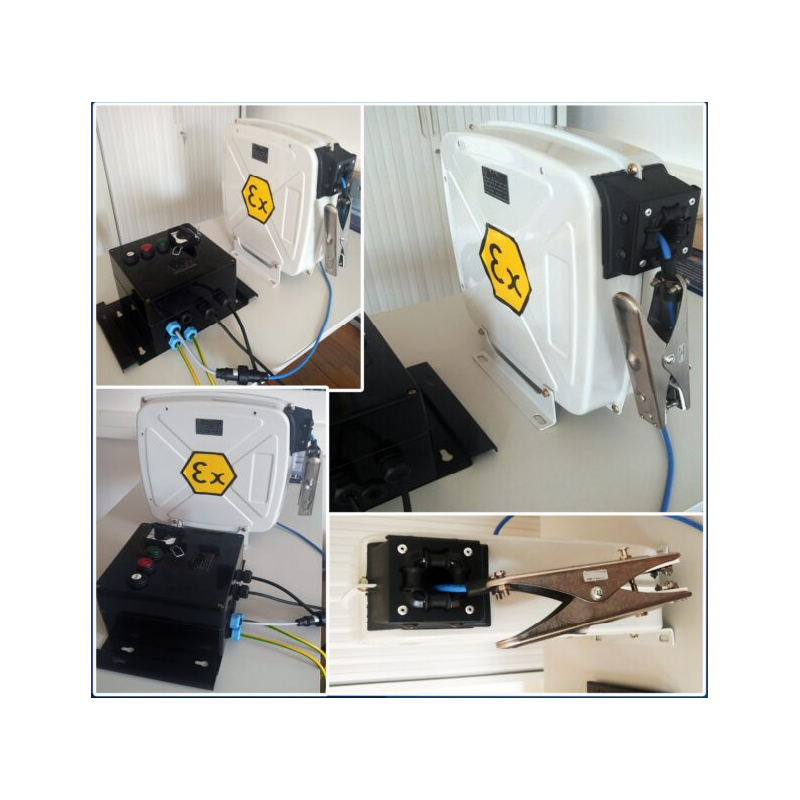 Ex grounding control device