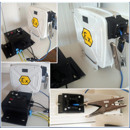 Ex grounding control device