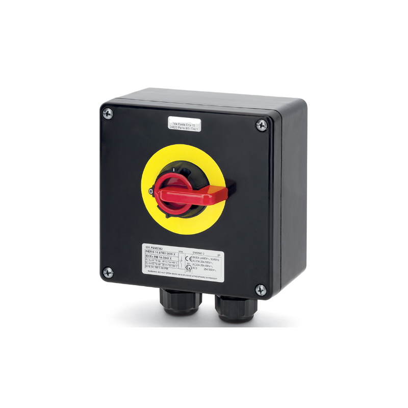 Ex switch disconnector lockable 20A, 2 or 3/4-pole